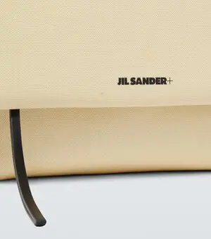 JIL SANDER Leather-trimmed Canvas Belt Bag