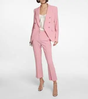 Veronica Beard Kean High-rise Trousers - Pink