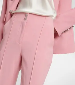 Veronica Beard Kean High-rise Trousers - Pink