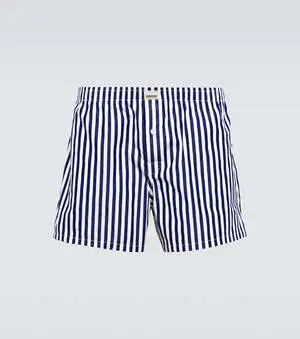 Gucci Striped Cotton Poplin Boxer Shorts