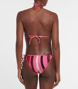 Emilio Pucci Marmo Bikini Top