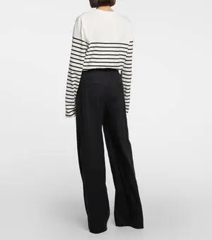 Veronica Beard Rimini Belted Wide-leg Pants
