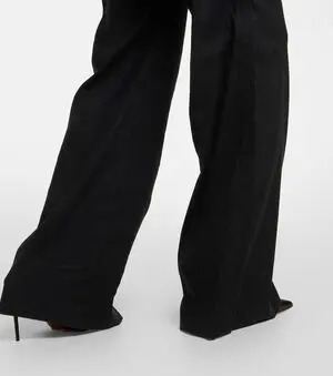 Veronica Beard Rimini Belted Wide-leg Pants