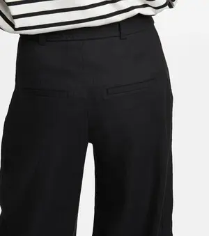 Veronica Beard Rimini Belted Wide-leg Pants