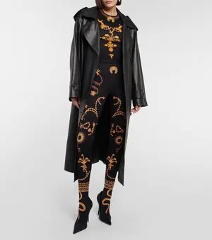 MARINE SERRE Printed Jersey Top