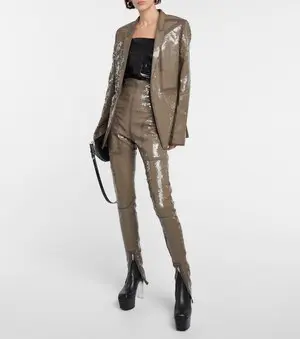 Rick Owens Sequined Single-breasted Blazer