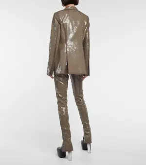 Rick Owens Sequined Single-breasted Blazer