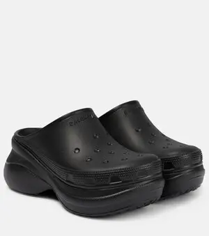 Balenciaga X Crocs Platform Slides