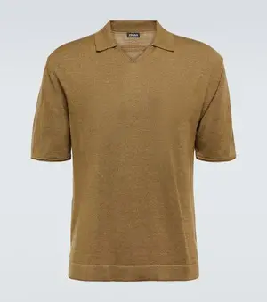 Zegna Cotton Piqué Polo Shirt - Green