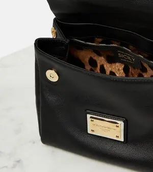 Dolce & Gabbana Sicily Soft Small Leather Tote Bag