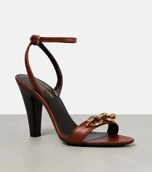 Saint Laurent Le Maillon 95 Leather Sandals