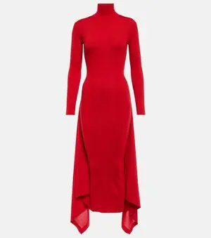 Alaïa Cashmere And Silk Midi Dress
