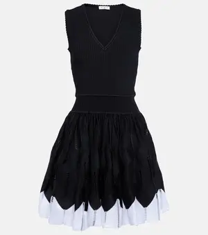 Alaïa V-neck Minidress