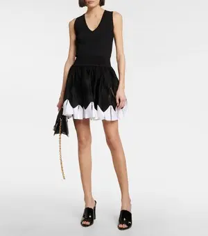 Alaïa V-neck Minidress