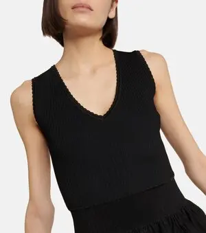 Alaïa V-neck Minidress