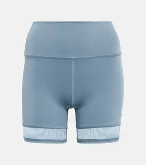Alo Yoga Double Trouble Biker Shorts - Grey