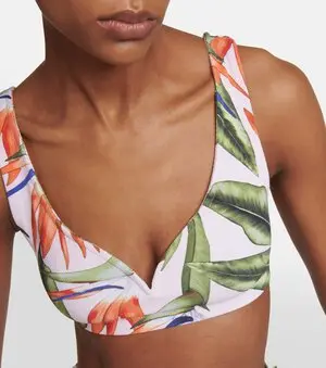ALEXANDRA MIRO Kamala Printed Bikini Top