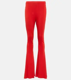 Magda Butrym High-rise Flared Leggings - Red