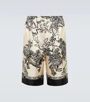 Gucci Roi Soleil Silk Shorts