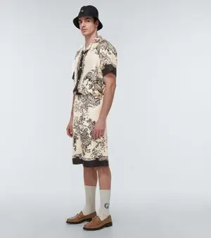 Gucci Roi Soleil Silk Shorts
