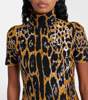 Alaïa Jacquard Mini Dress - Multicoloured