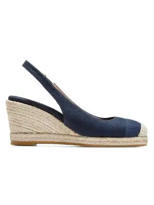 Cole Haan Women's Cloudfeel Denim Slingback Espadrilles - Navy  - Navy