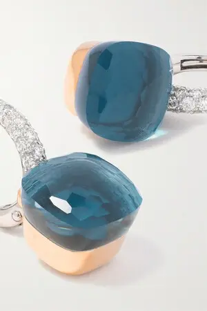Pomellato Nudo 18-karat Multi-stone And Diamond Earrings