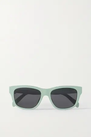 Celine Monochroms Square Sunglasses Green