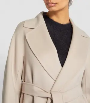 Max Mara Virgin Wool Wrap Coat