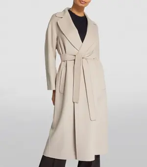 Max Mara Virgin Wool Wrap Coat