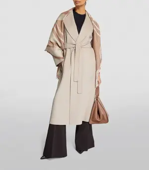 Max Mara Virgin Wool Wrap Coat