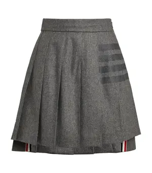 Thom Browne Thom Browne Pleated Mini Skirt Grey