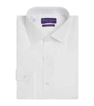 Ralph Lauren Purple Label Cotton Poplin Shirt - White