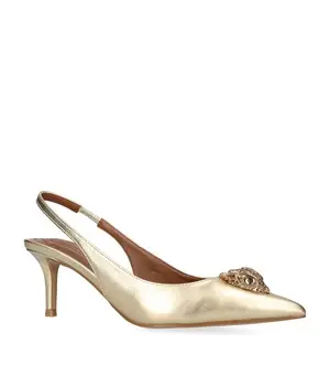 Kurt Geiger Leather Belgravia Slingback Heels 65