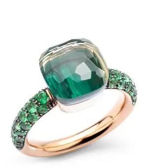 Pomellato Nudo Prasiolite, Malachite And Tsavorite Ring - Green