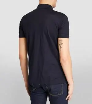 Ralph Lauren Purple Label Custom Slim Polo Shirt - Navy
