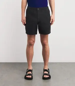 Polo Ralph Lauren Stretch-cotton Logo Shorts - Black
