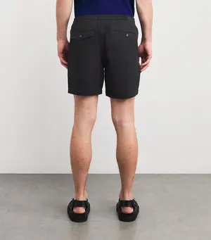 Polo Ralph Lauren Stretch-cotton Logo Shorts - Black