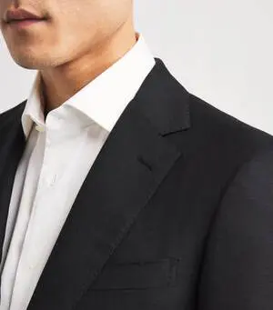 Ralph Lauren Purple Label Wool Serge Gregory 2-piece Suit - Black