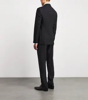 Ralph Lauren Purple Label Wool Serge Gregory 2-piece Suit - Black