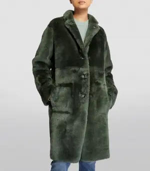JOSEPH Shearling Brittany Reversible Coat