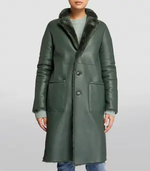 JOSEPH Shearling Brittany Reversible Coat