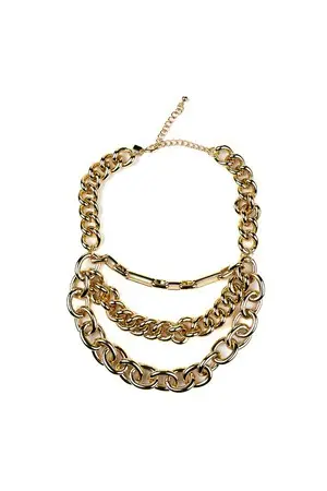 KENNETH JAY LANE Tone Nested Chain Necklace