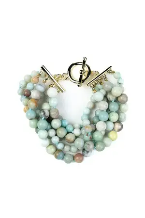 KENNETH JAY LANE Amazonite Beaded Bracelet