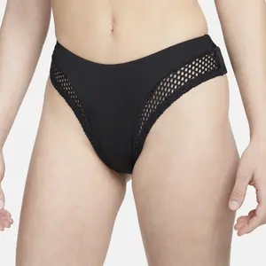 Nike Cheeky Sling Bikini Swim Bottom - Black