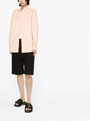 Raf Simons Long-sleeve Shirt With Logo Patch - Pink
