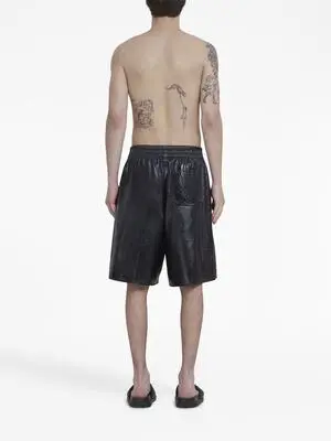 Marni Elasticated-waist Leather Shorts