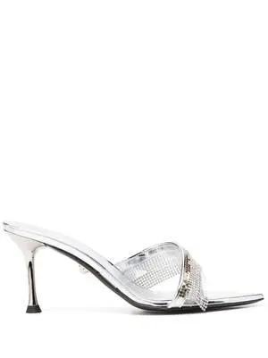 ALEVI MILANO 85mm Metallic Leather Sandals