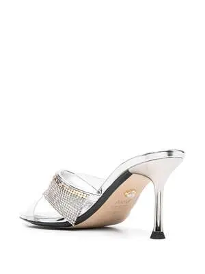 ALEVI MILANO 85mm Metallic Leather Sandals