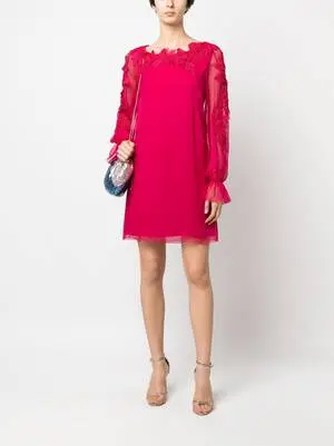Alberta Ferretti Long-sleeve Mini Dress